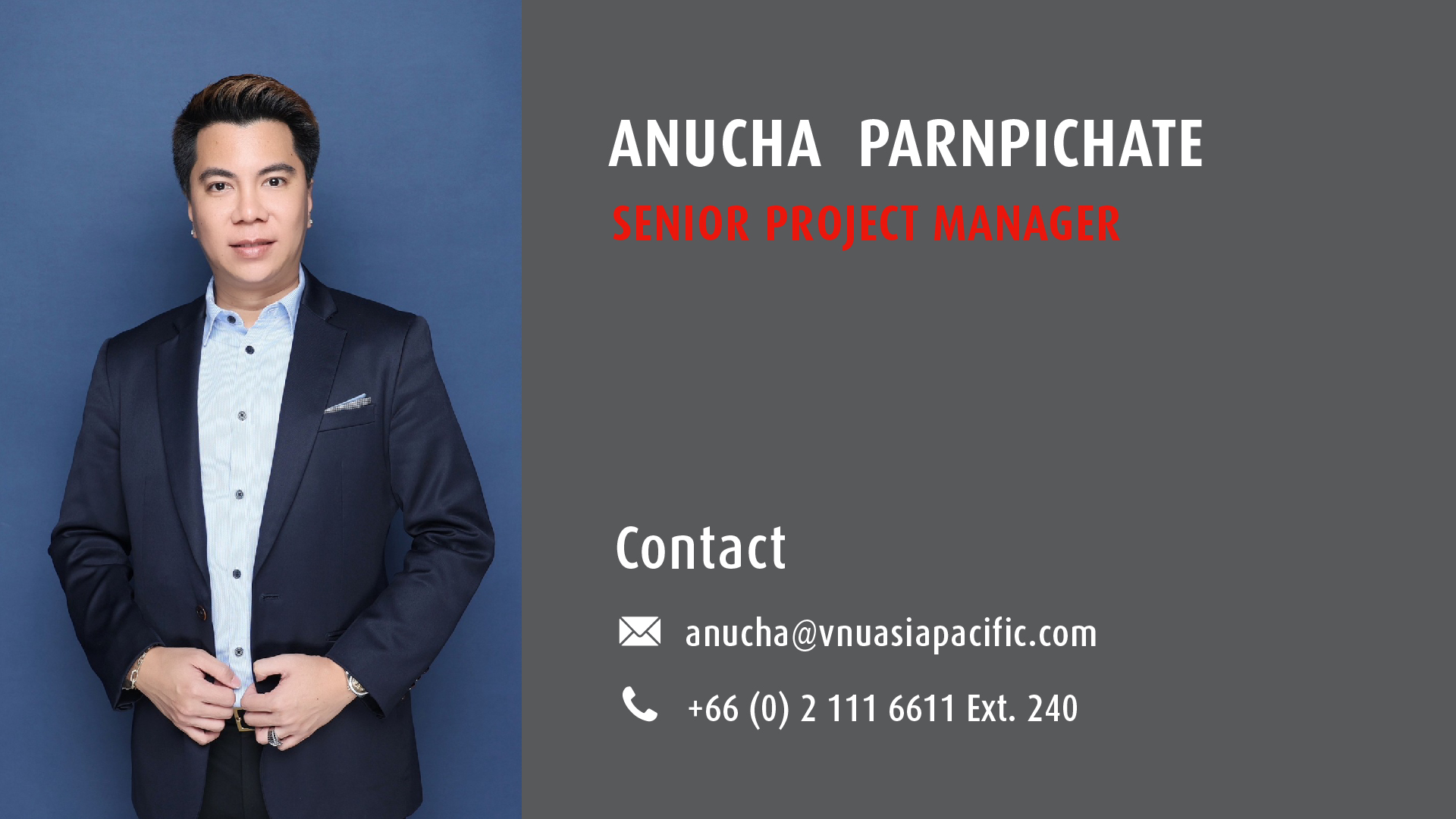 ANUCHA – VNU Asia Pacific